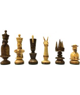 Vintage hungarian chess set - size 5 - Raindroptime