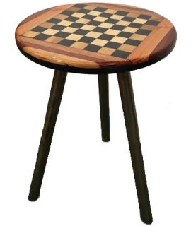 Exclusive handmade chess stool or side table - Raindroptime